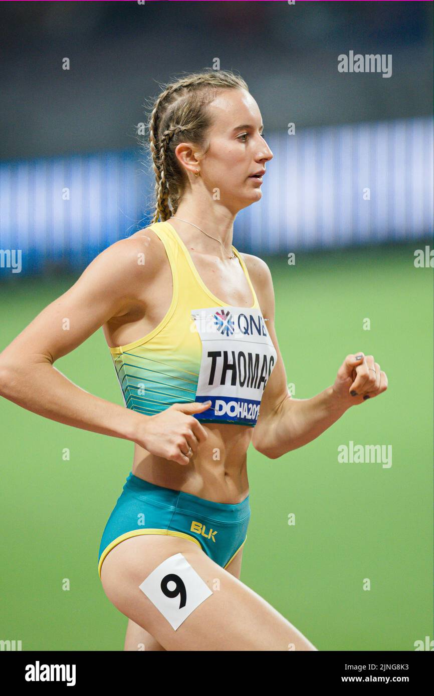 Carley THOMAS participating in the 800 meters at the Doha 2019 World ...