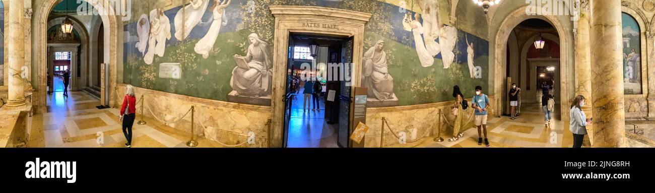 Boston public library staircase hi-res stock photography and images - Alamy