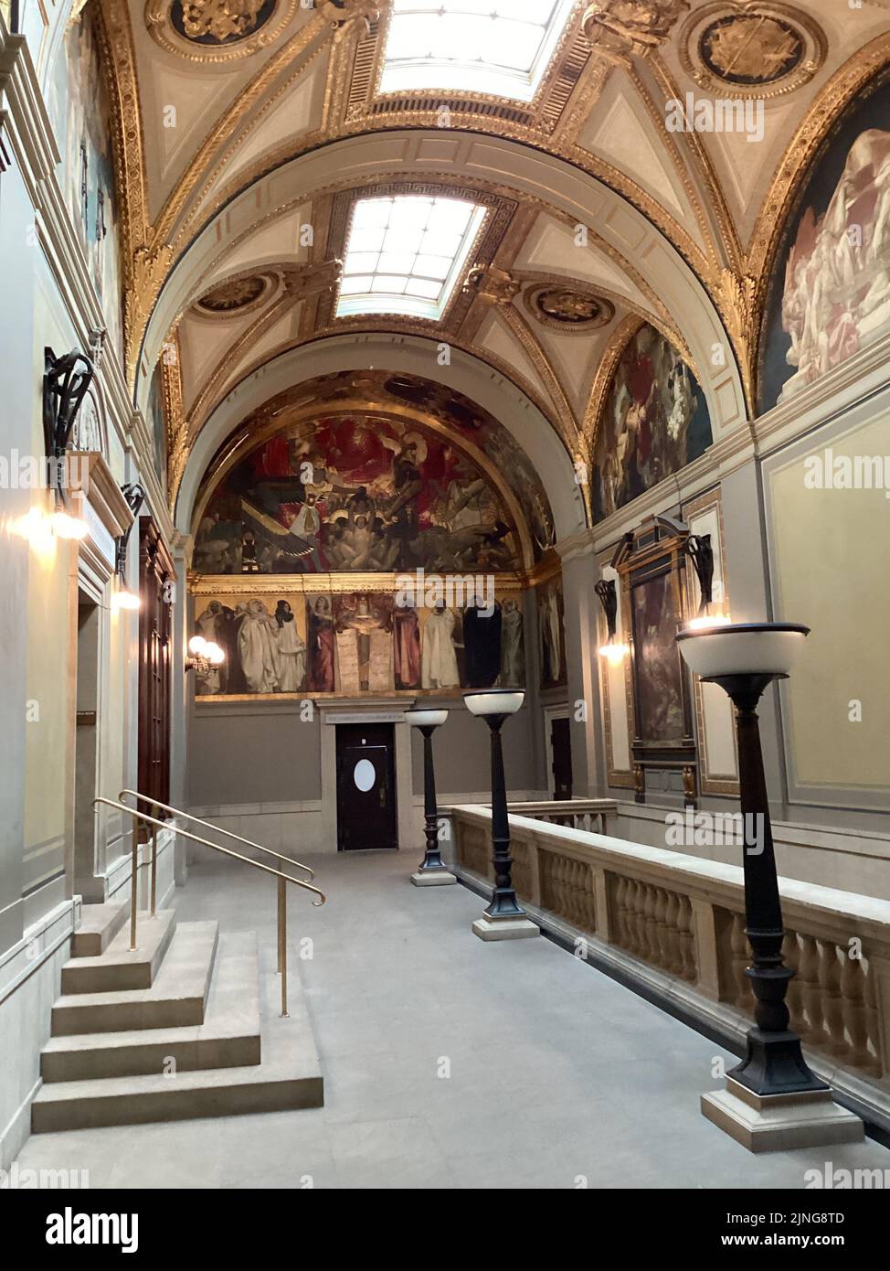 The Boston Public Library and the Sargent Gallery of Boston Public ...