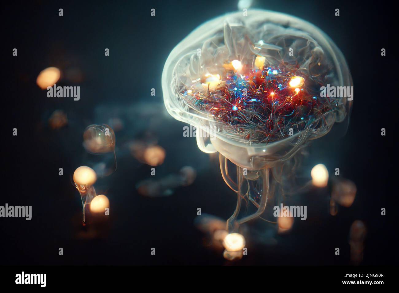 Abstract brain cell hi-res stock photography and images - Alamy