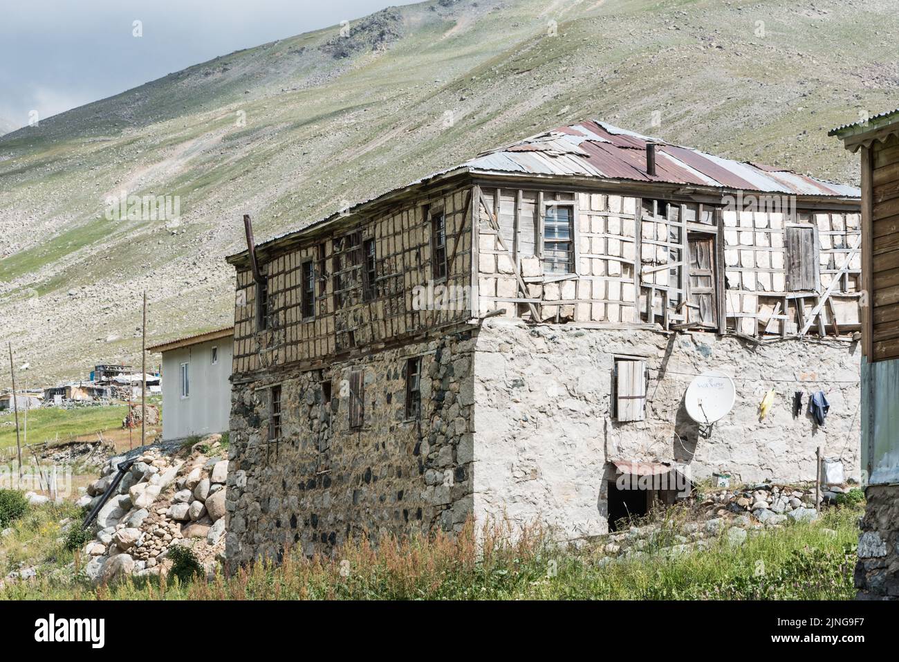Building in the Ovit Pass, NE Turkey Stock Photo - Alamy