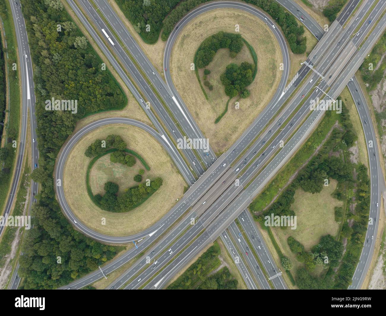 The Lunetten Junction is a Dutch traffic interchange for the connection ...