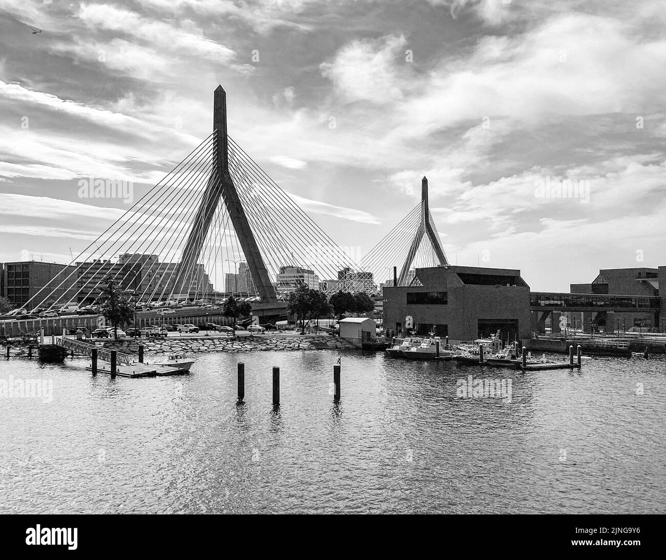 Waterfront bridge road Black and White Stock Photos & Images - Alamy