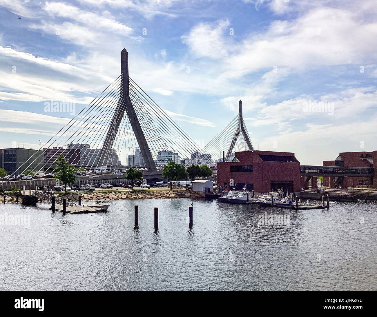 Zakim Bunker Hill Memorial Bridge Stock Photo - Alamy