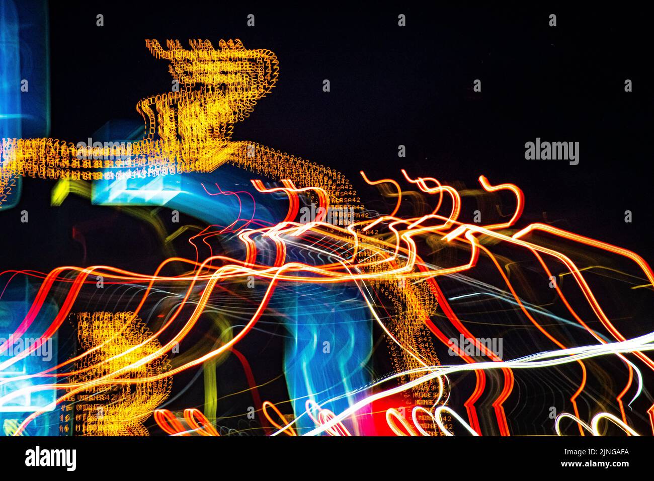 Long exposure light movement Stock Photo - Alamy