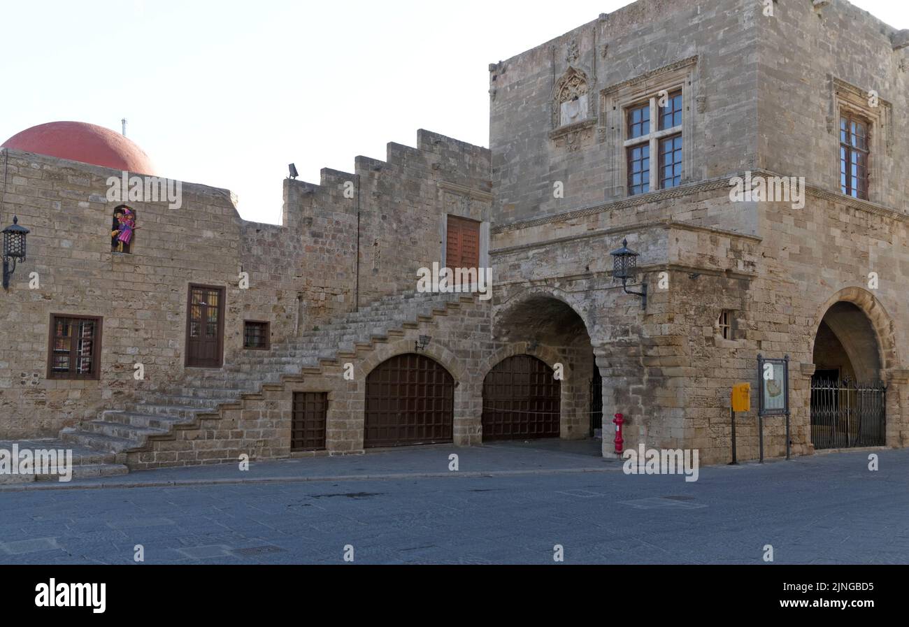 Building, Central Square, Rhodes Old Town.. Hippocrates Square ...