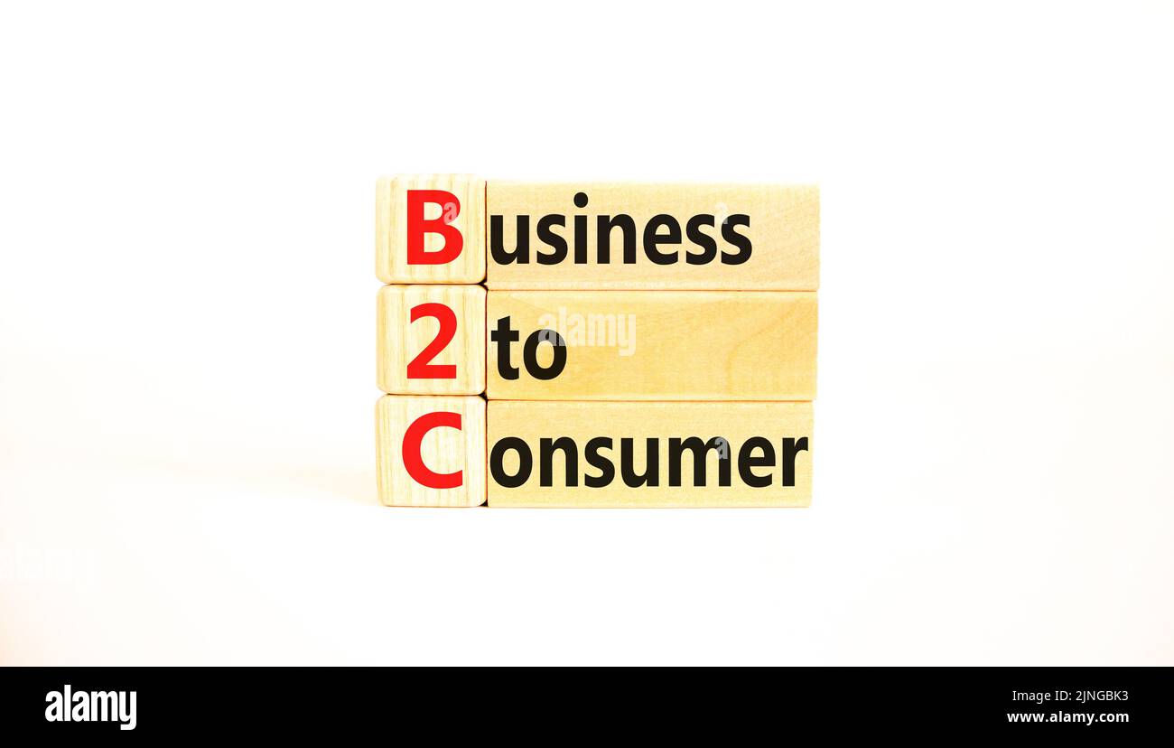 B2C business to consumer symbol. Concept words B2C business to consumer ...