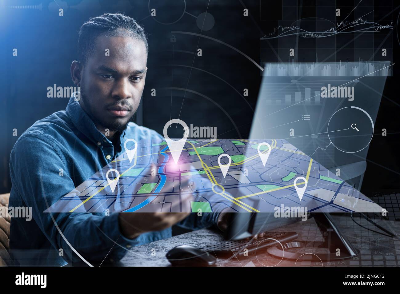 Gps location map online hi-res stock photography and images - Alamy