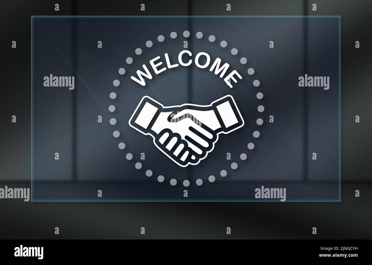 Introduction concept on dark background Stock Photo - Alamy