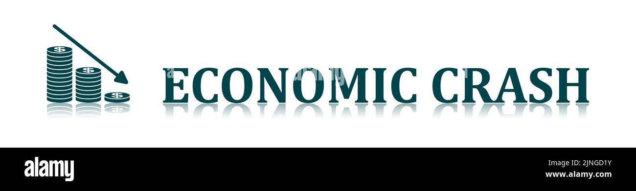 Illustration of an economic crash concept Stock Photo - Alamy