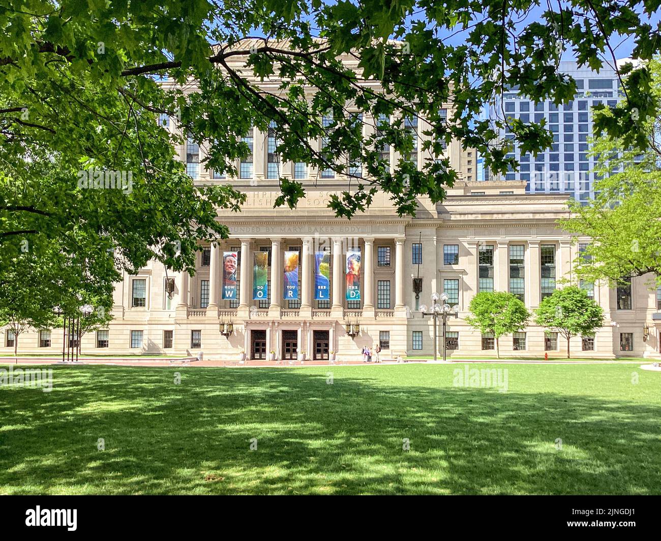 Boston, Massachusetts and The Christian Science Center Stock Photo - Alamy