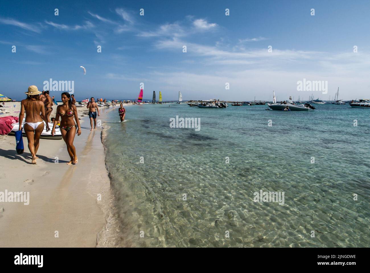 Beach espalmador formentera balearic islands hi-res stock photography ...