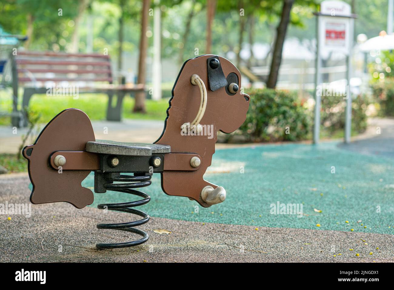 Doggy Spring Rocker in an HDB neighbourhood playground, Whampoa Dew ...