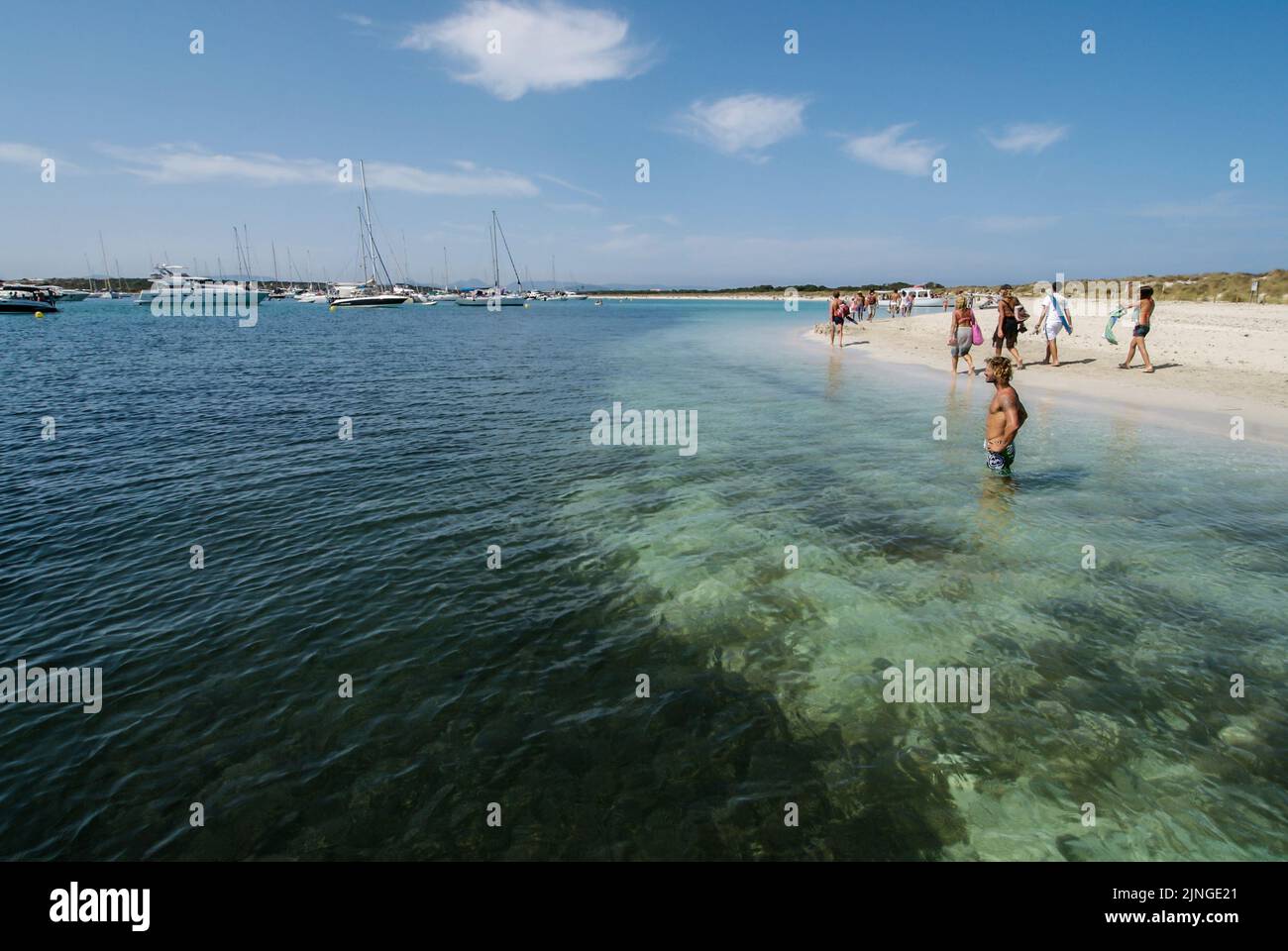 Espalmador, a small island located in the North of Formentera, Balearic ...