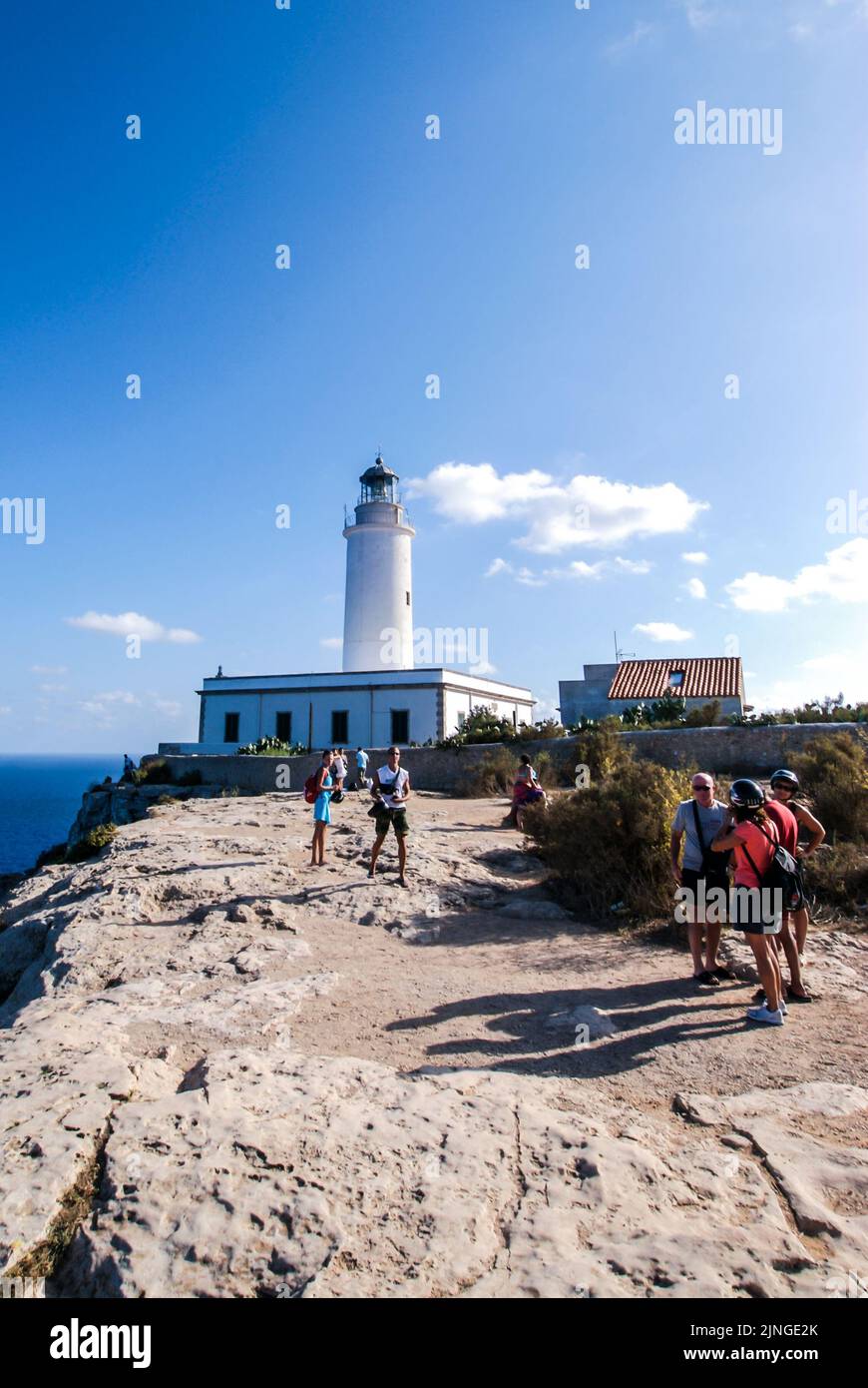 La Mola lighthouse in Formentera, Spain Stock Photo - Alamy