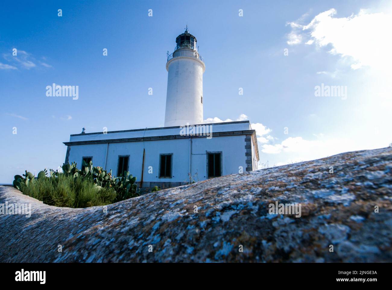 La Mola lighthouse in Formentera, Spain Stock Photo - Alamy