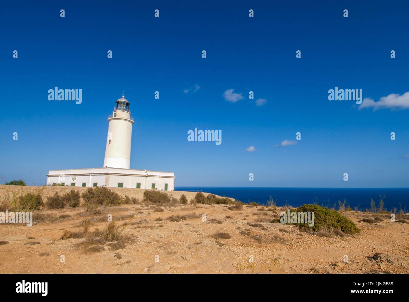 La Mola lighthouse in Formentera, Spain Stock Photo - Alamy