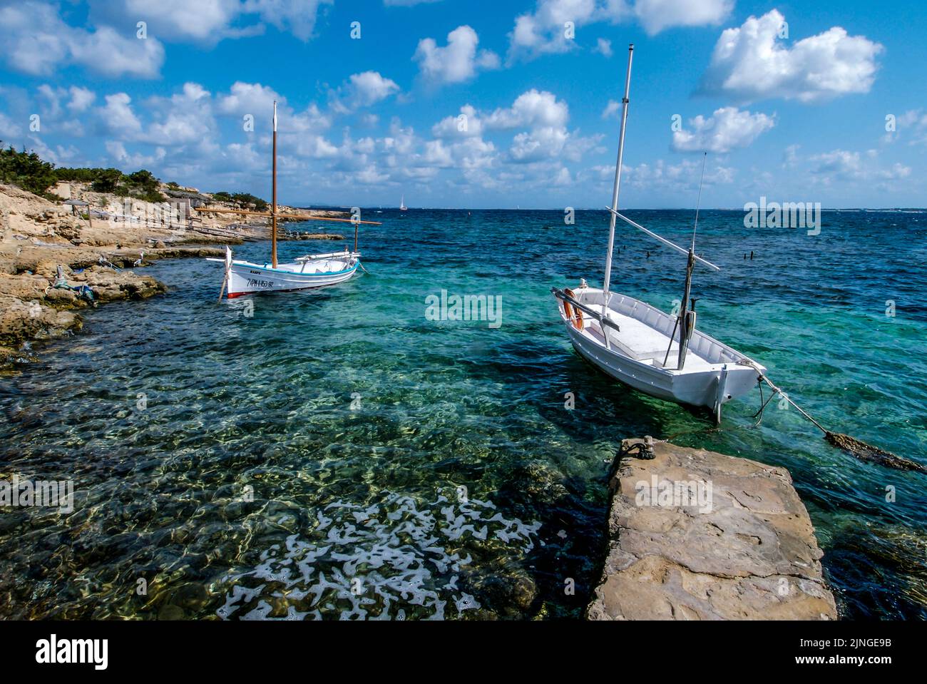 Spain typical mediterranean boats hi-res stock photography and images ...