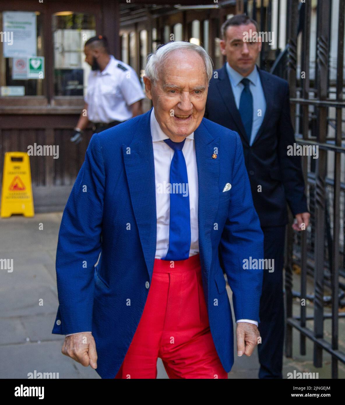 London, England, UK. 11th Aug, 2022. British billionaire Sir FREDERICK ...