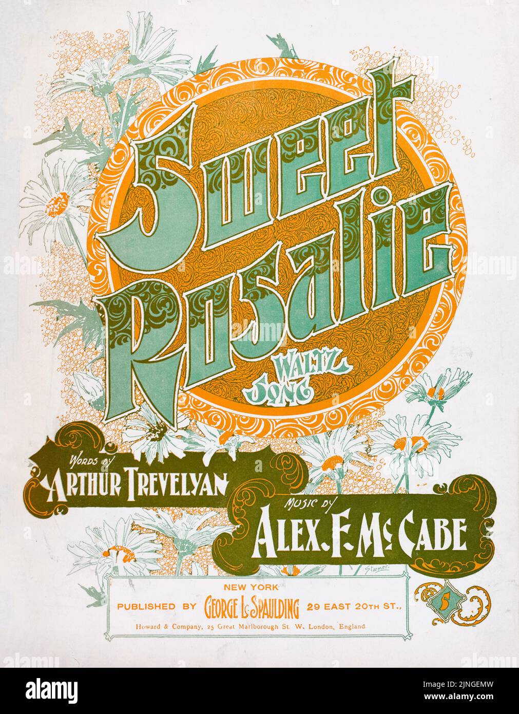 1800s waltz sheet music cover hi-res stock photography and images - Alamy