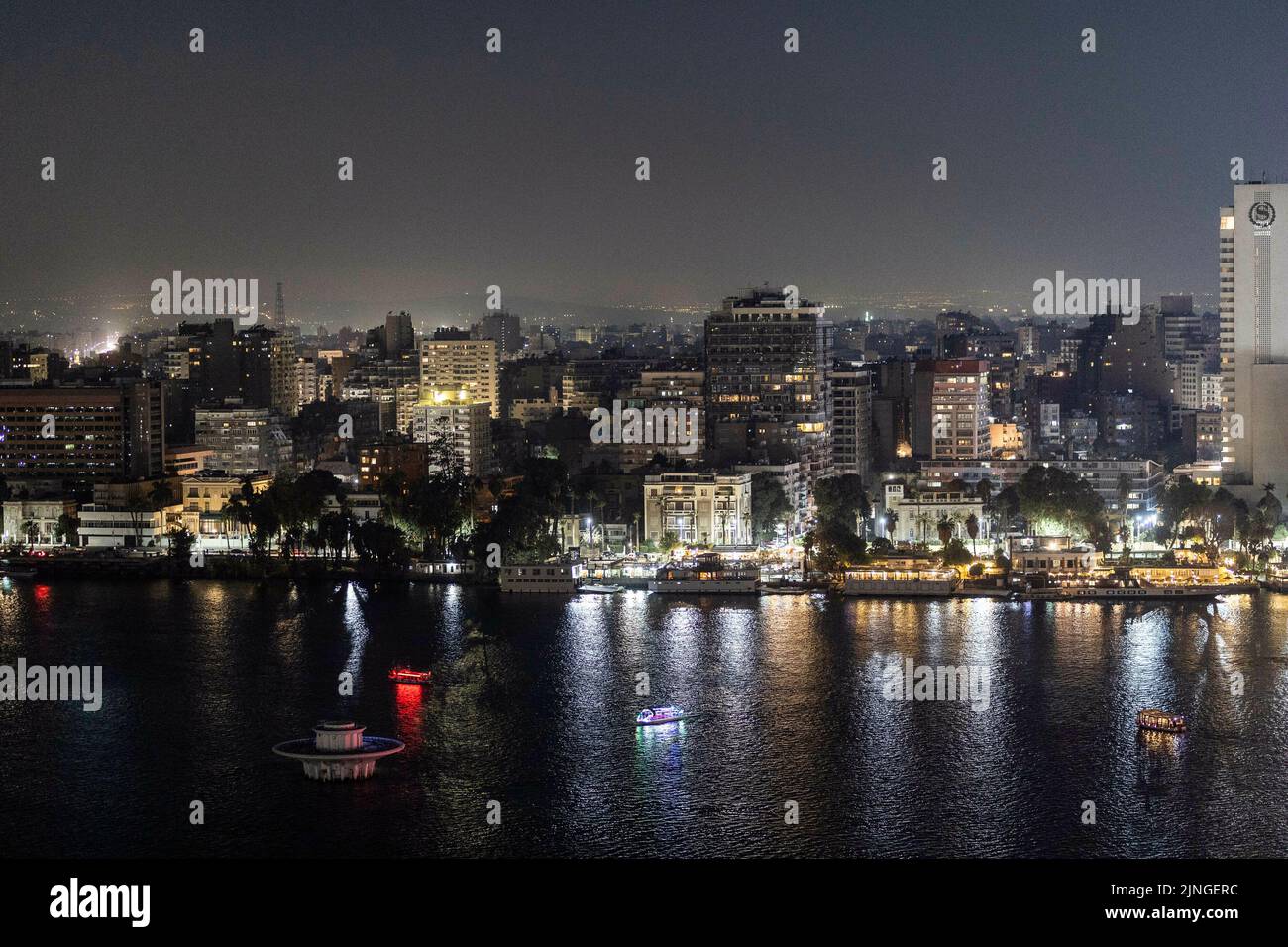 View of the Nile in Cairo, February 11, 2022 Stock Photo - Alamy