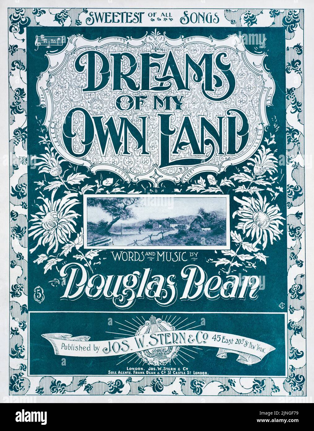 Our land sheet music cover hi-res stock photography and images - Alamy