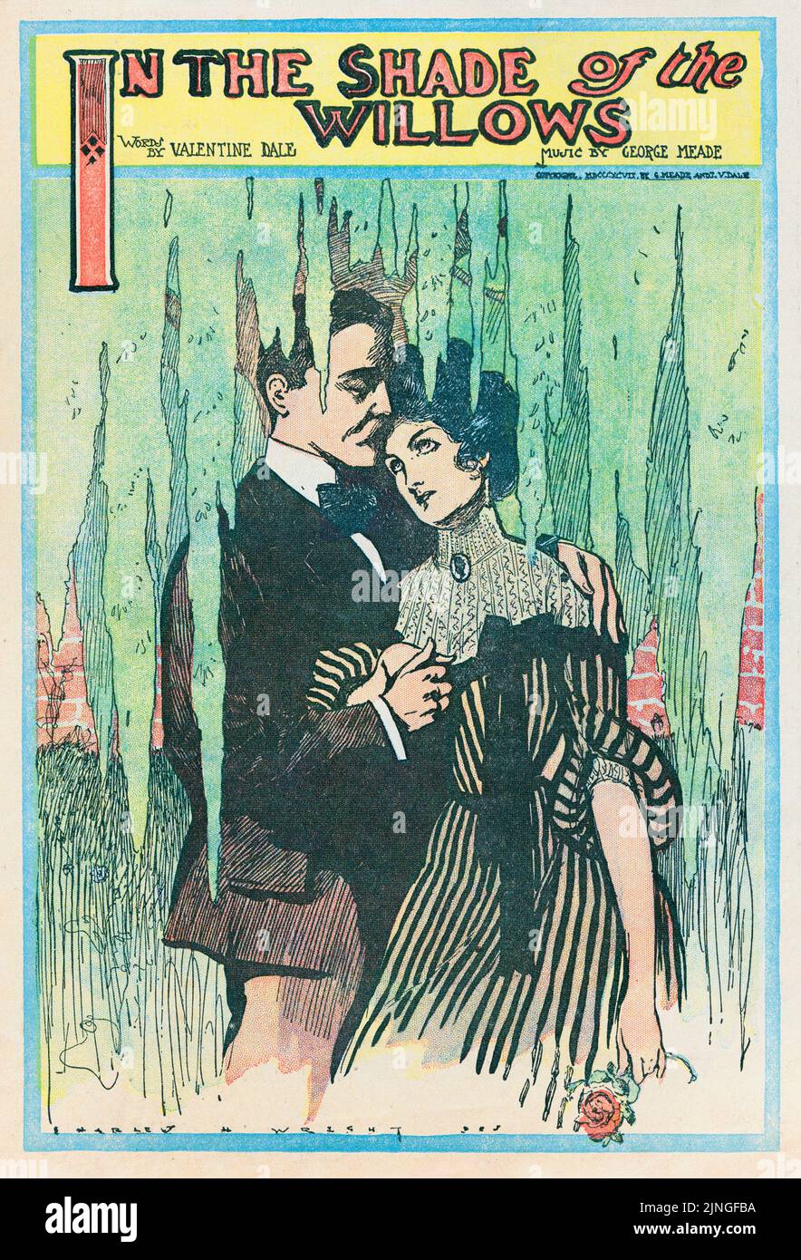In the shade of the willows (1897) Words by Valentine Dale, Music by ...