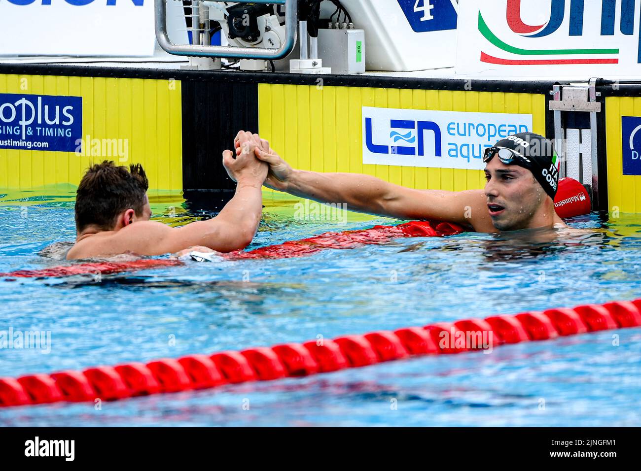 ROME, ITALY - AUGUST 11: Maxime Grousset of France, Piero Codia of ...