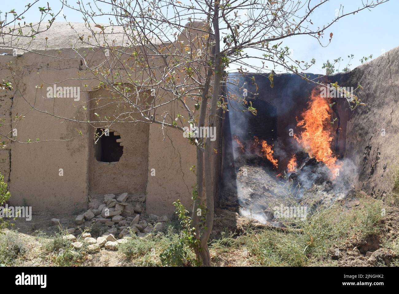 Jawzjan. 10th Aug, 2022. Photo taken on Aug. 10, 2022 shows a natural ...