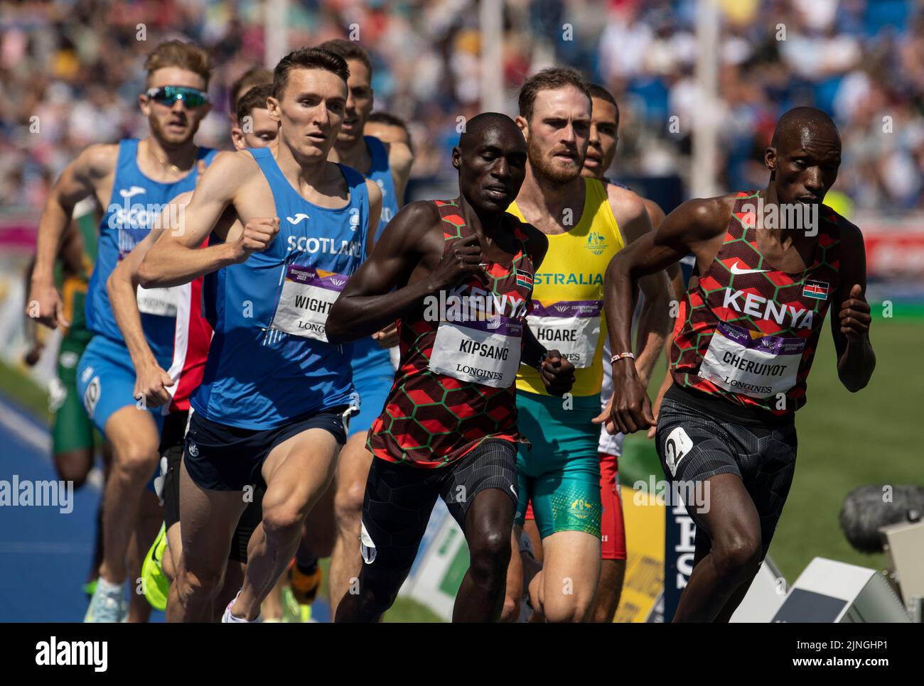 Abel Kipsang and Timothy Cheruiyot of Kenya competing in the men’s ...