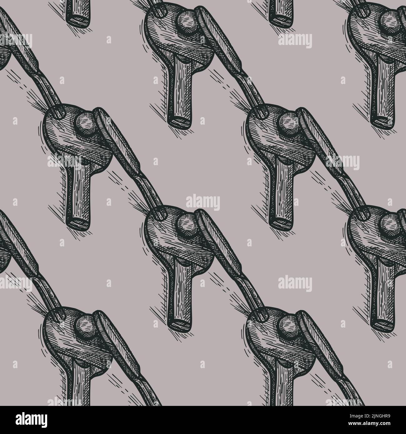 Ping pong racket engraved seamless pattern. Vintage sport elements for ...