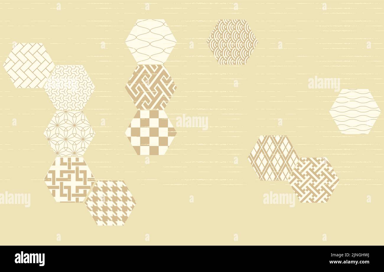 Background material: Vector illustration of traditional Japanese ...