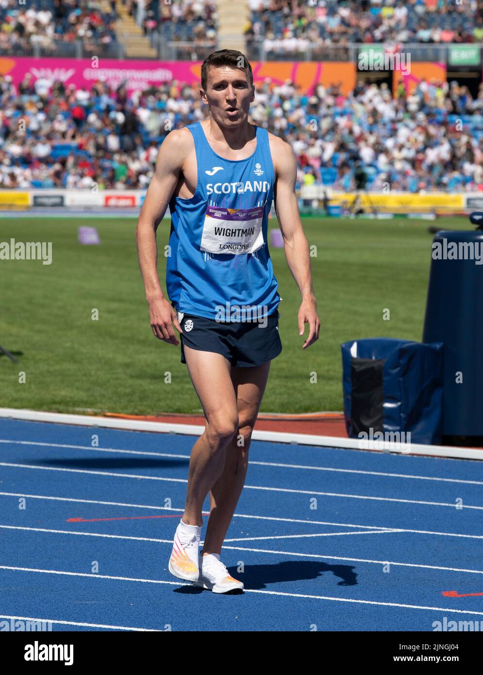 Jake Wightman of Scotland competing in the men’s 1500m final at the ...