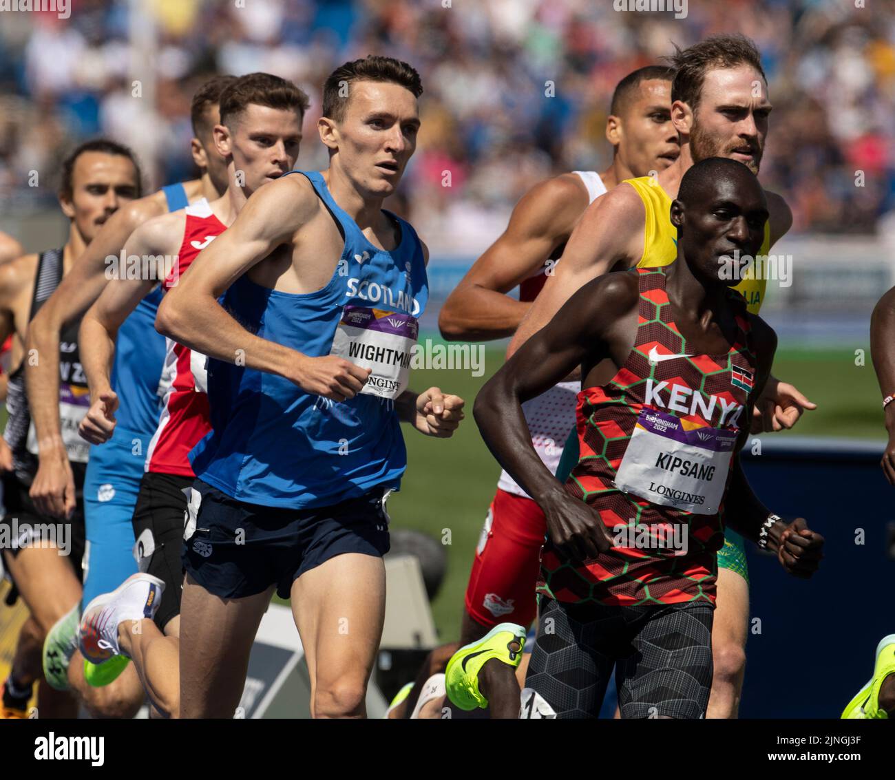 Jake Wightman of Scotland competing in the men’s 1500m final at the ...