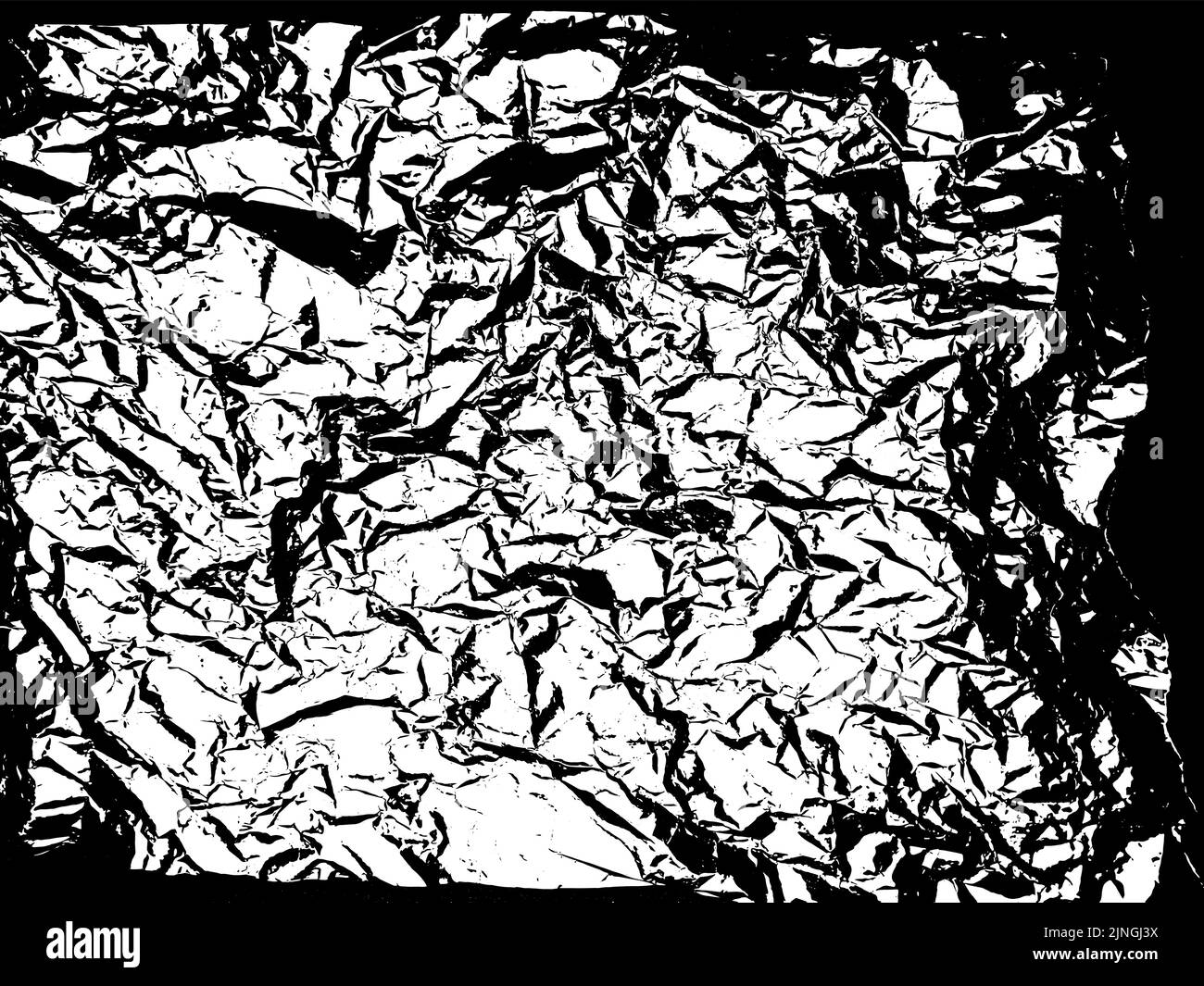 Torn crumpled sheet of white paper. Wrinkled paper Stock Vector Image ...