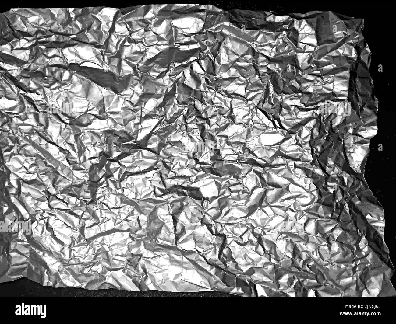 Torn crumpled sheet of white paper. Wrinkled paper Stock Vector Image ...