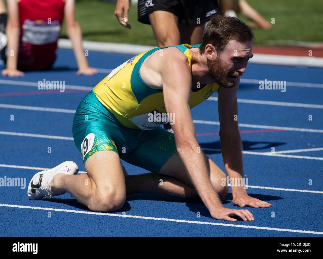 Oliver Hoare of Australia competing in the men’s 1500m final at the ...