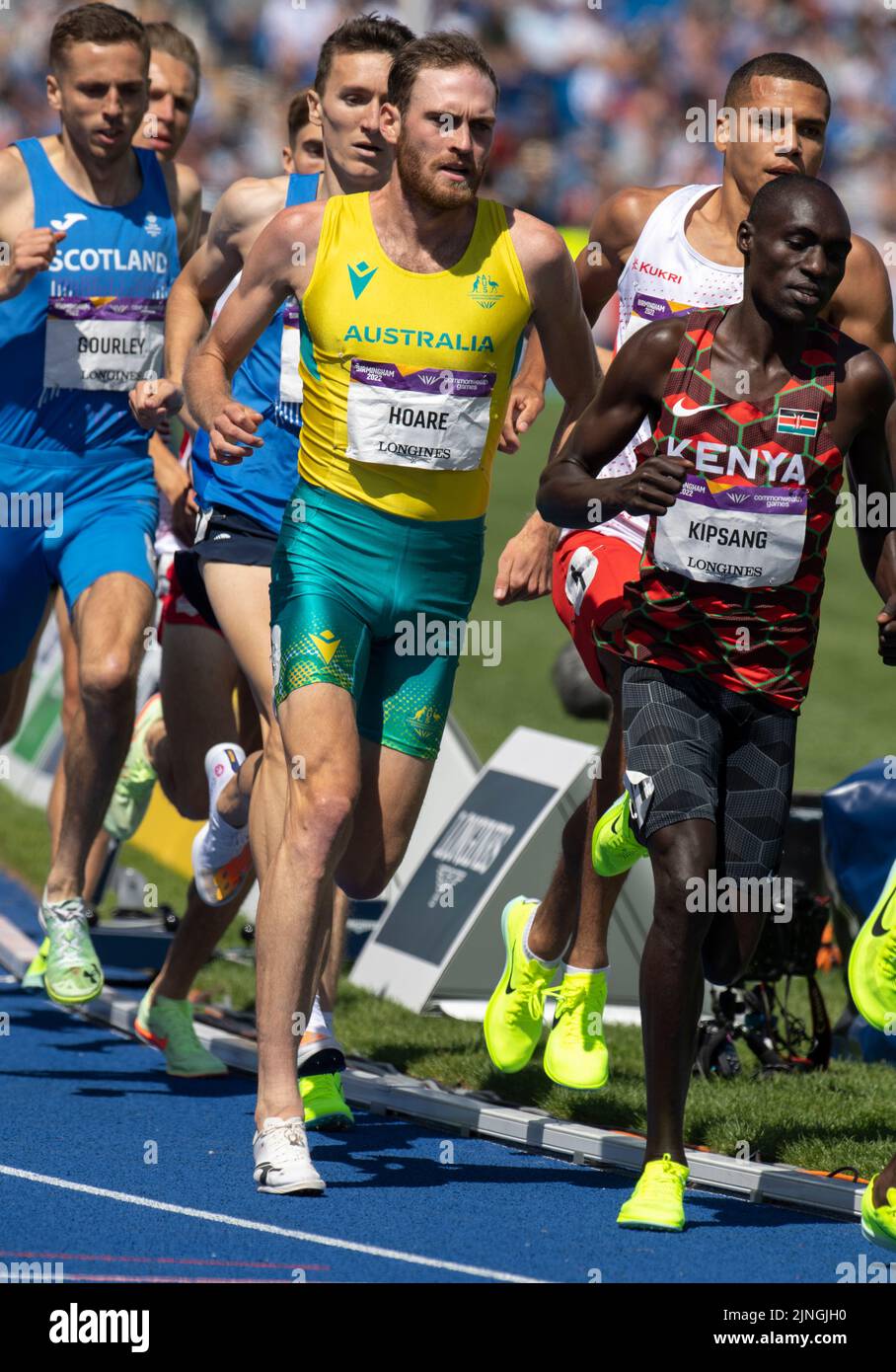 Oliver Hoare of Australia competing in the men’s 1500m final at the ...