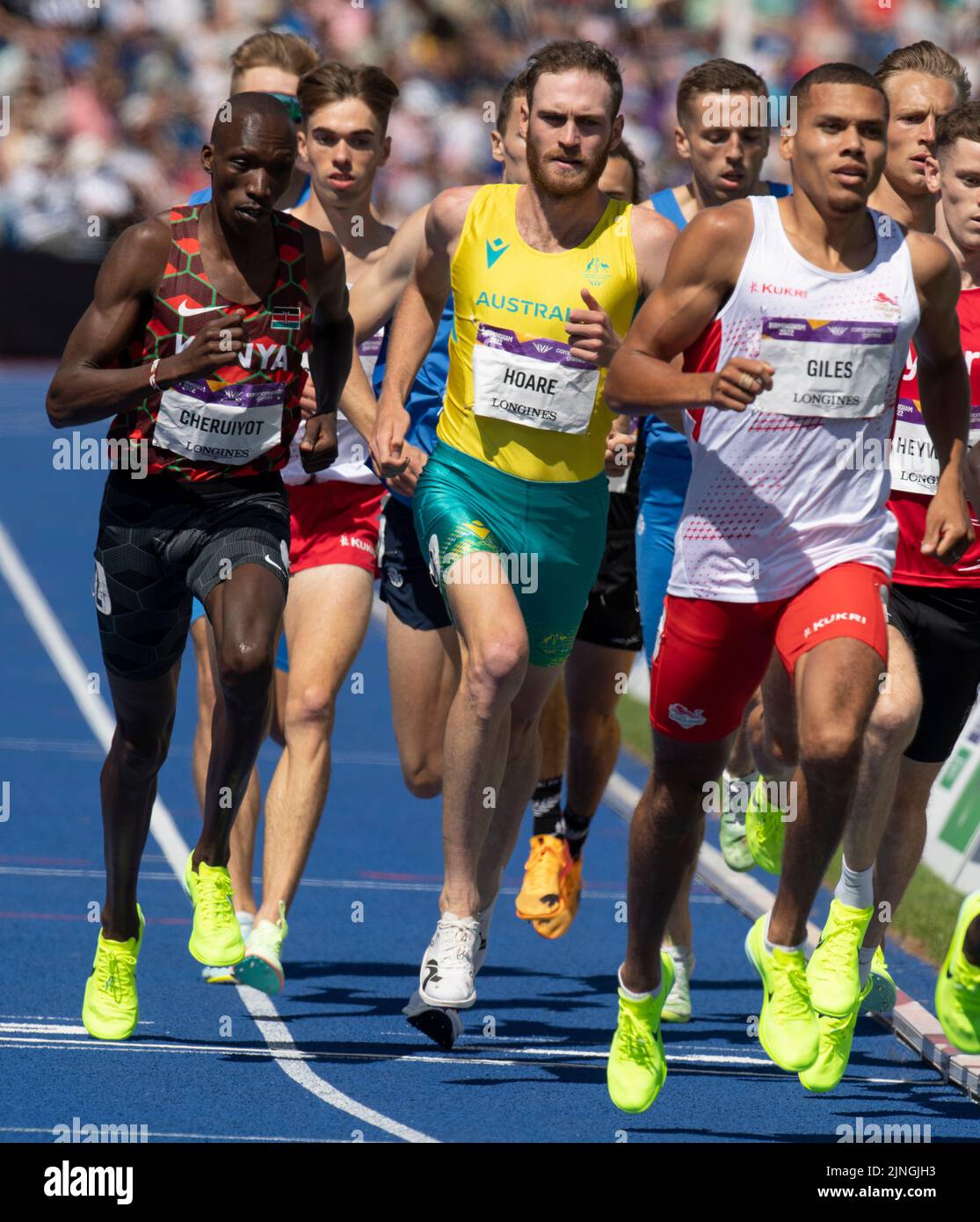 Oliver Hoare of Australia competing in the men’s 1500m final at the ...