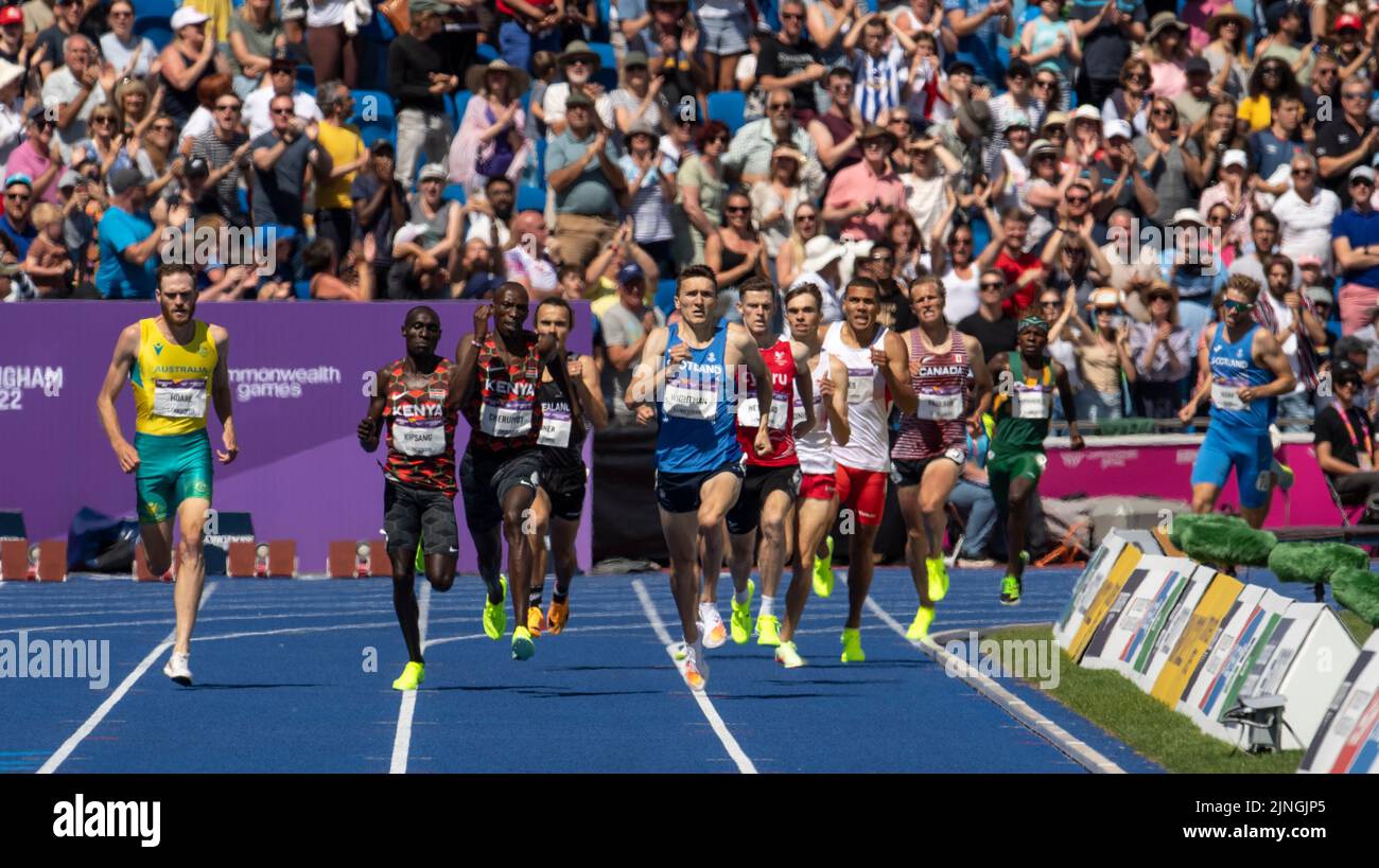 Oliver Hoare of Australia, Timothy Cheruiyot of Kenya and Jake Wightman ...