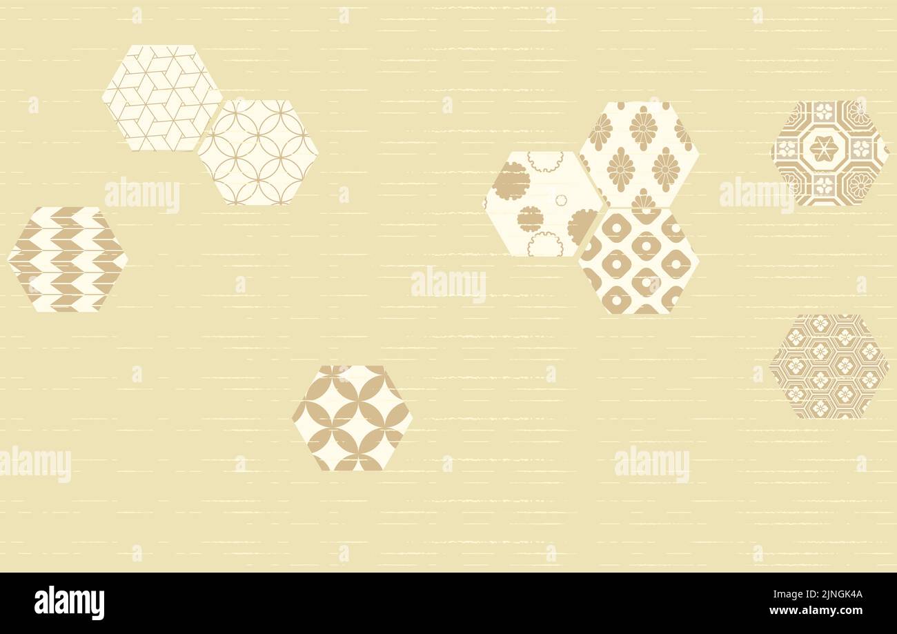 Background material: Vector illustration of traditional Japanese ...