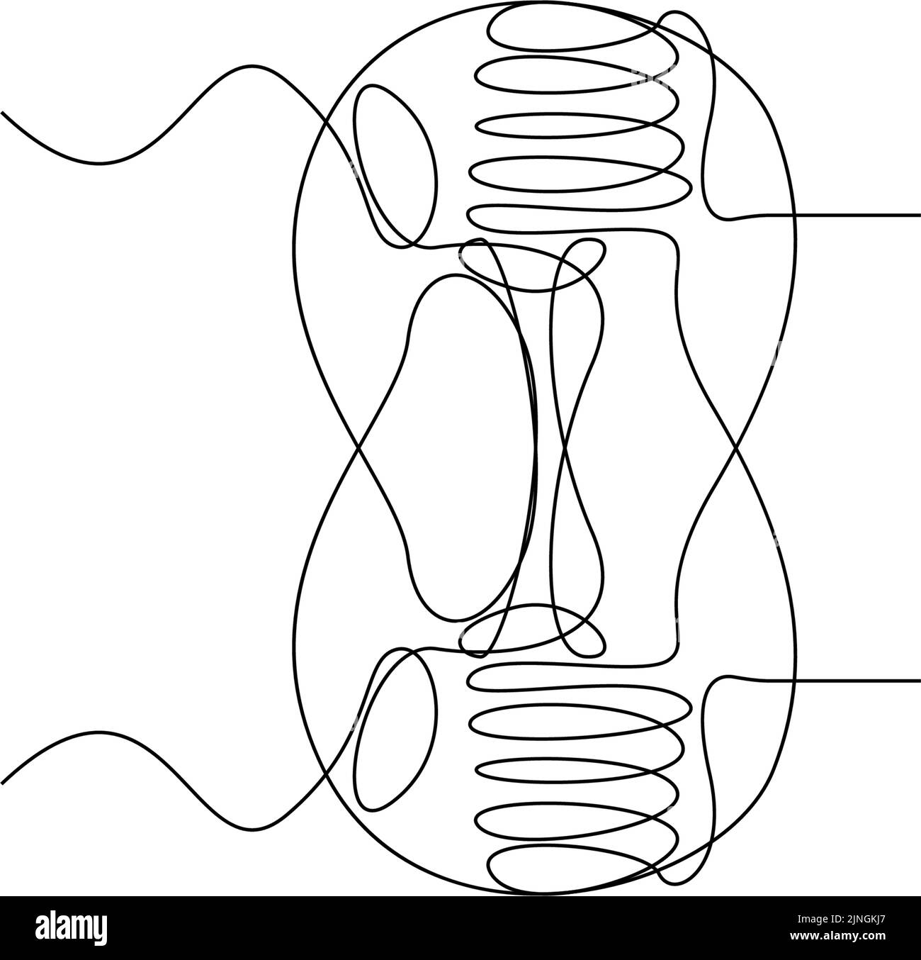 Light bulb line art icon design illustration Stock Vector Image & Art ...