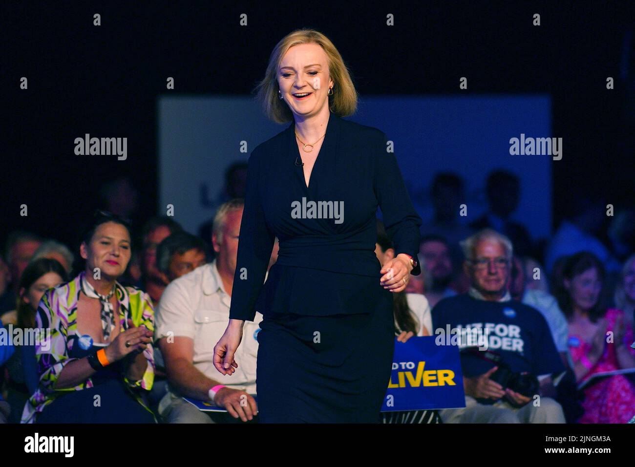 Liz Truss during a hustings event in Cheltenham, as part of the ...