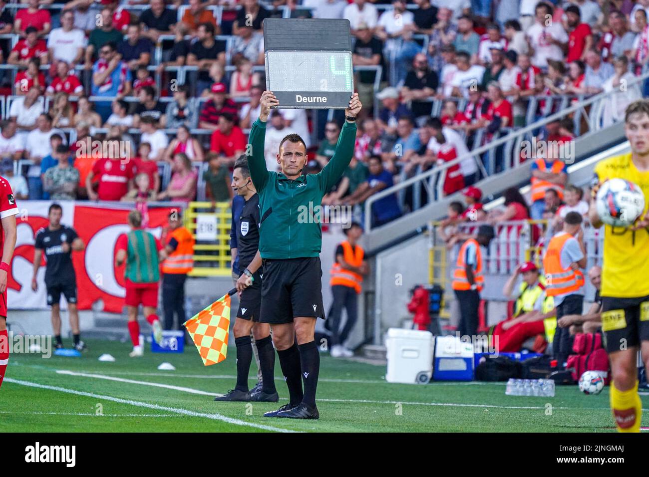 ANTWERP, BELGIUM - AUGUST 11: Fourth Official Ivan Bebek during the ...