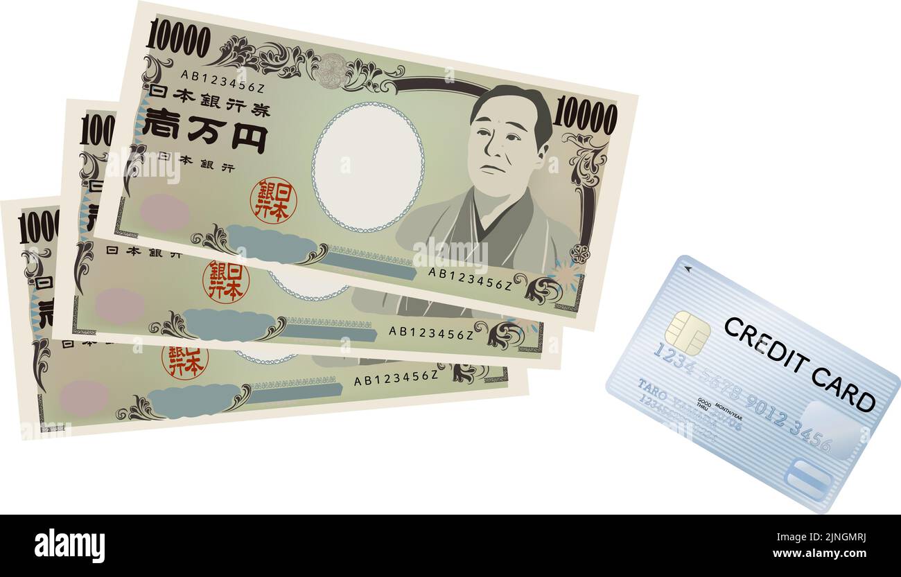 Image illustration of cashing, cash and credit card (platinum Stock ...