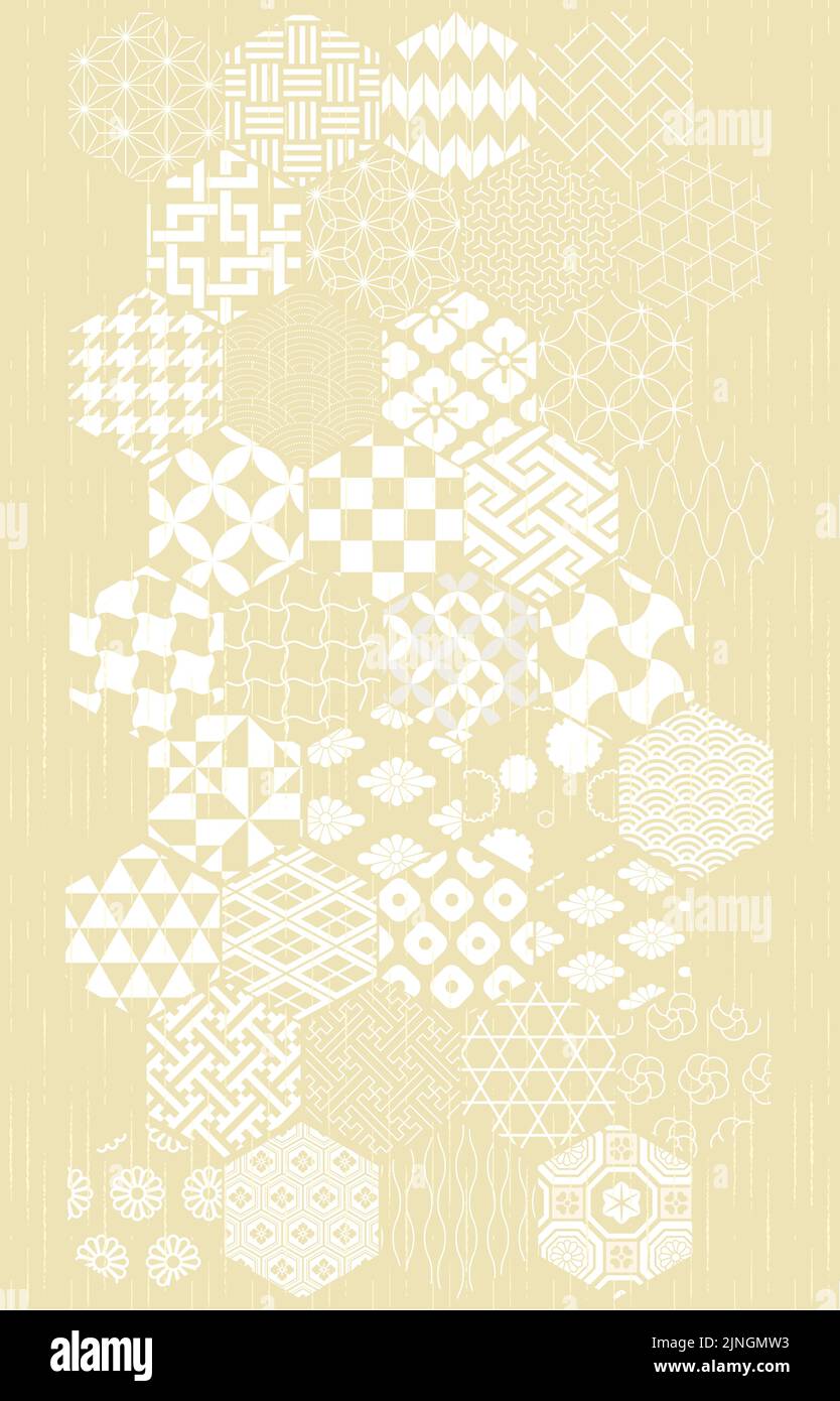 Background material: Vector illustration of traditional Japanese ...