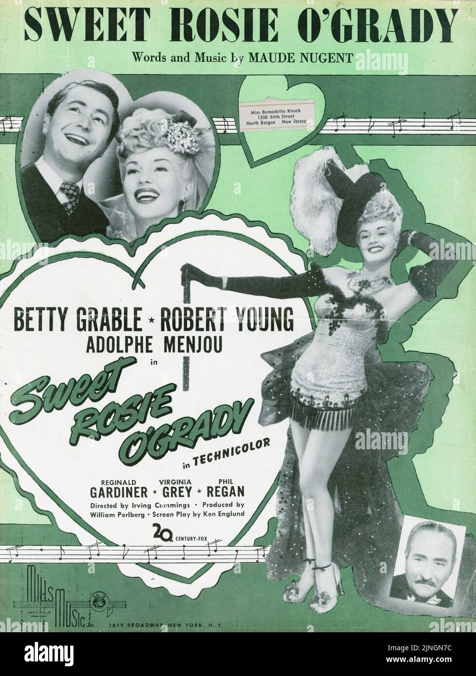 Vintage sheet music cover hi-res stock photography and images - Alamy