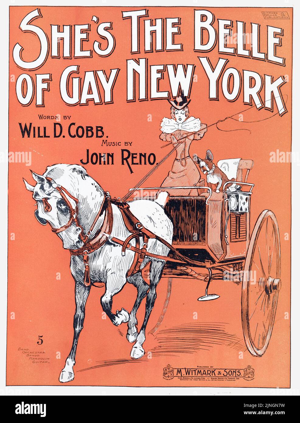 She’s the belle of Gay New York (1899) Words by Will D. Cobb, Music by ...