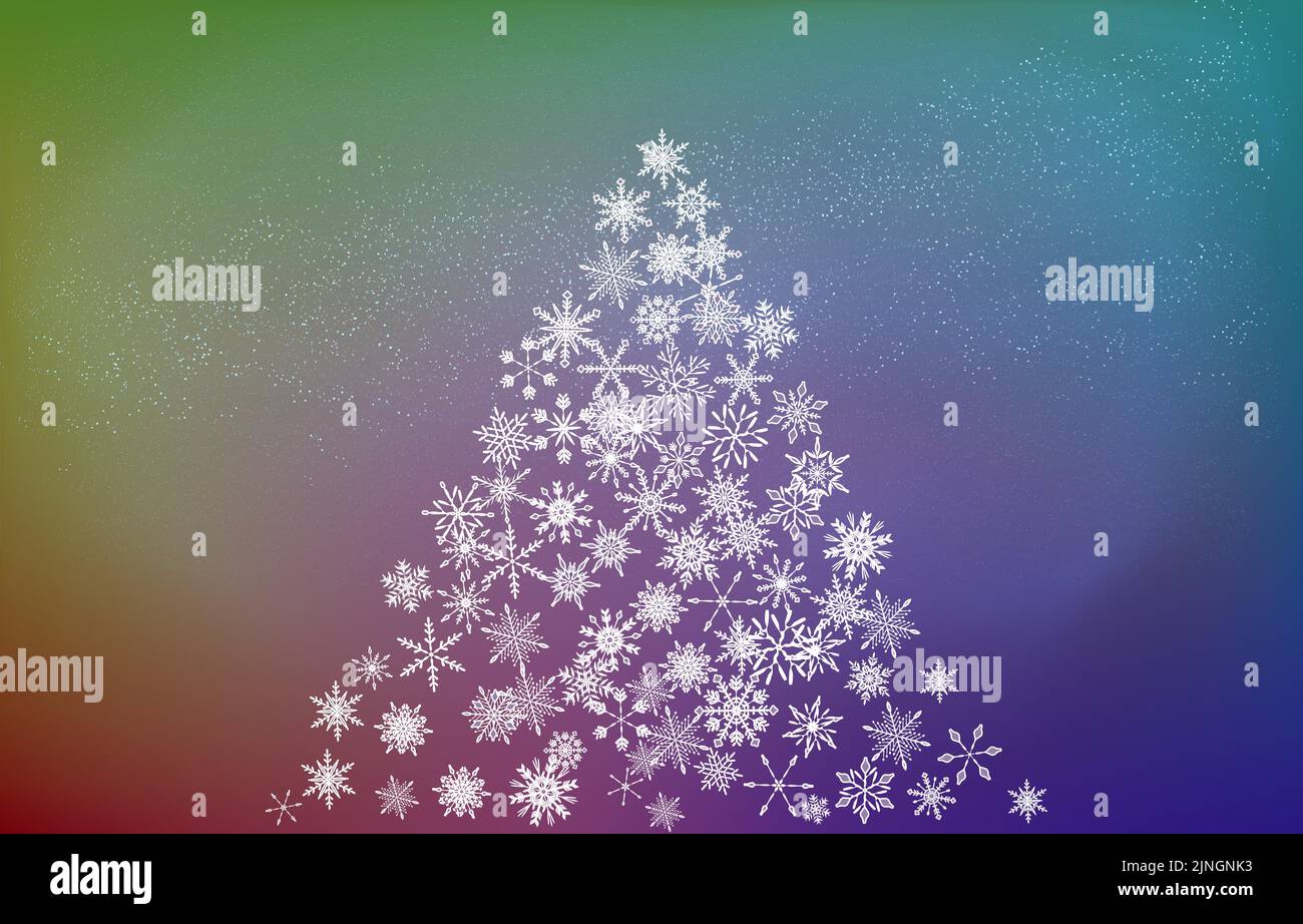 Beautiful starry snow Stock Vector Images - Alamy