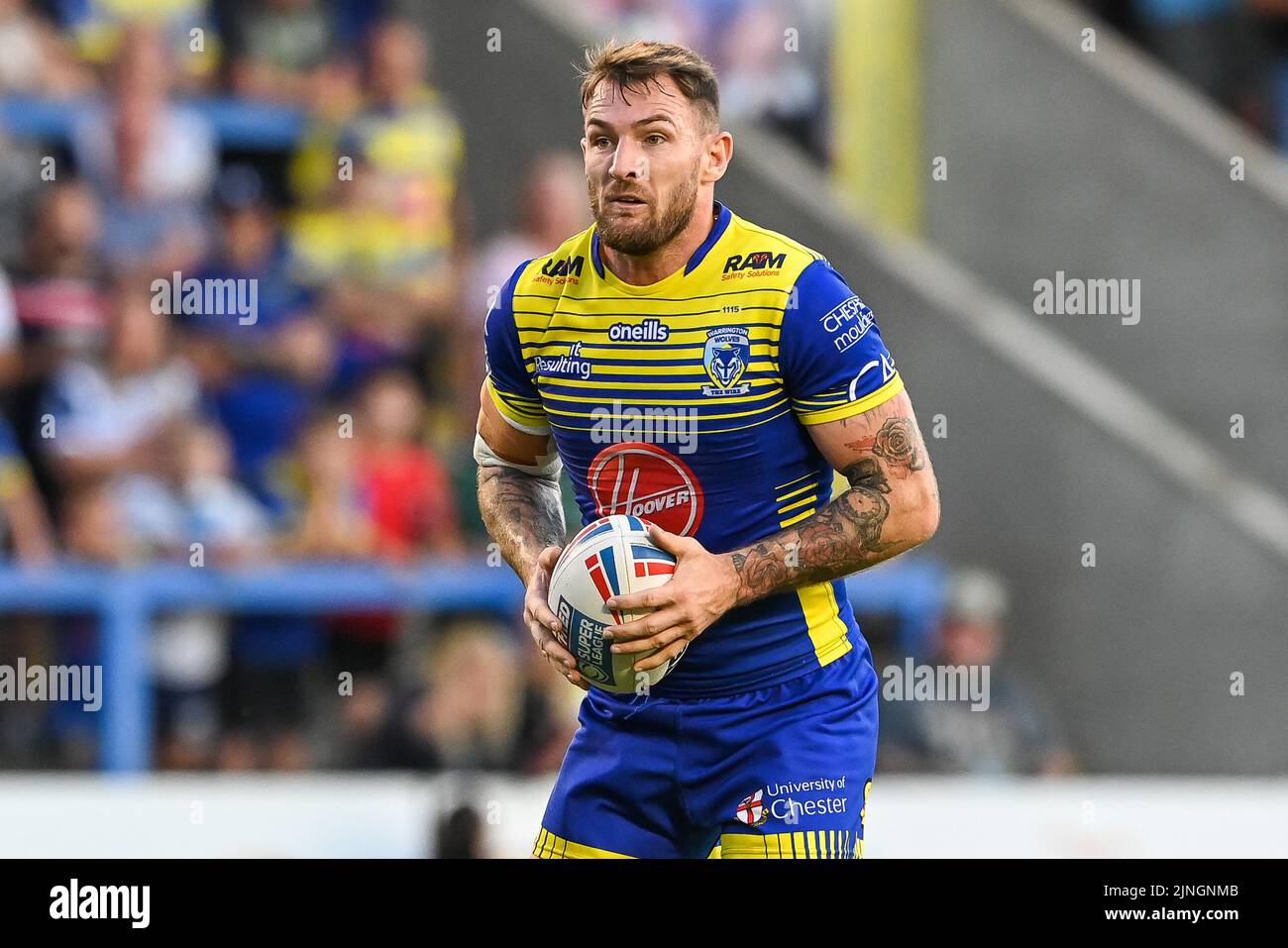 Daryl Clark #9 of Warrington Wolves in action Stock Photo - Alamy